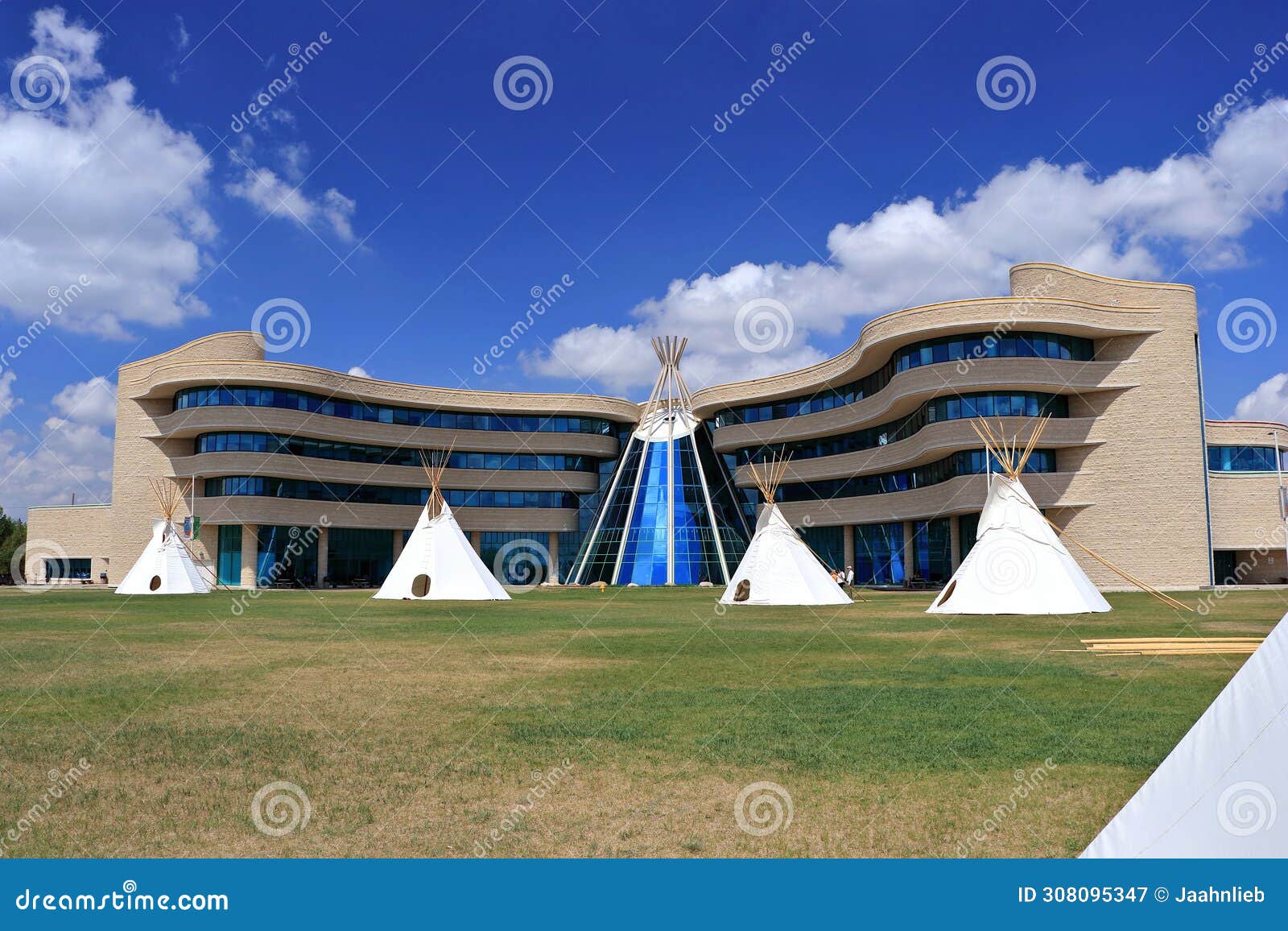 First Nations University with Tipis, Regina, Saskatchewan Stock Image ...