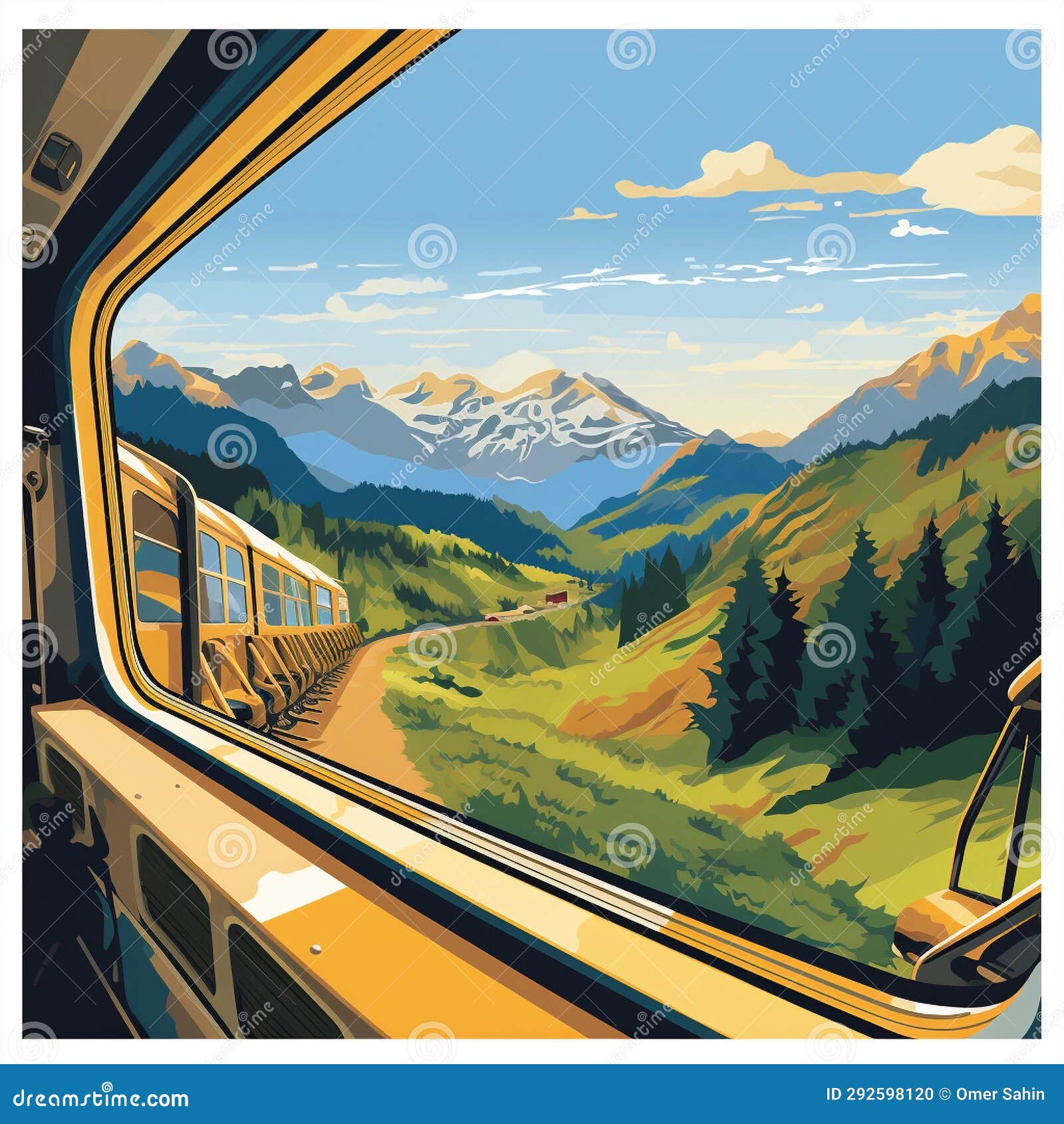 First-Person Perspective Shot from the Train Window Stock Photo - Image ...