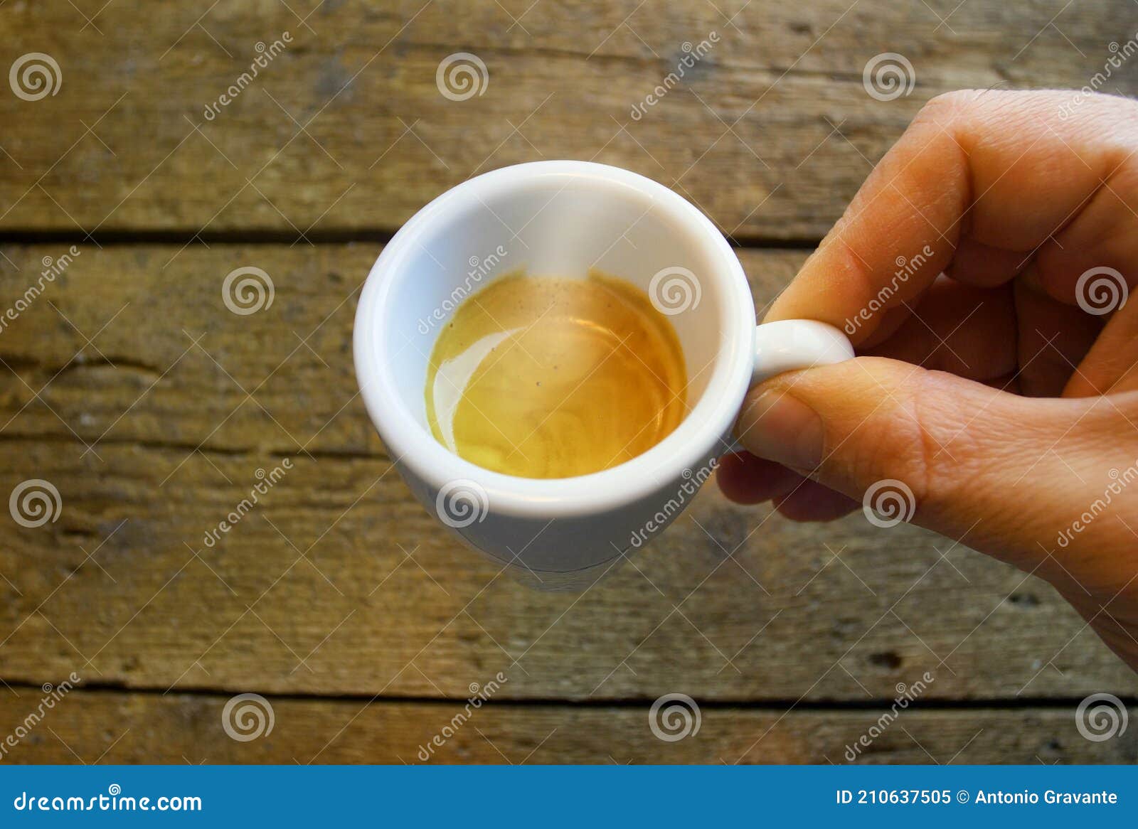 First Person Perspective of Someone Drinking from a Espresso Coffee Cup ...
