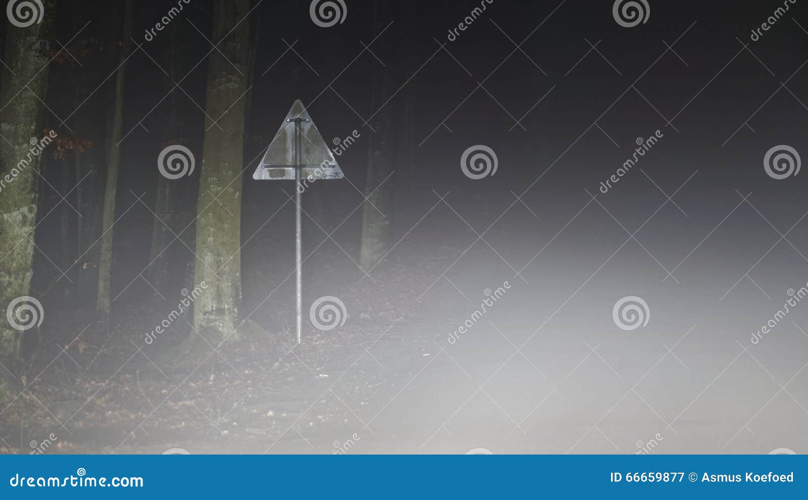 First Person View of Driving in Heavy Fog Stock Image - Image of sign ...