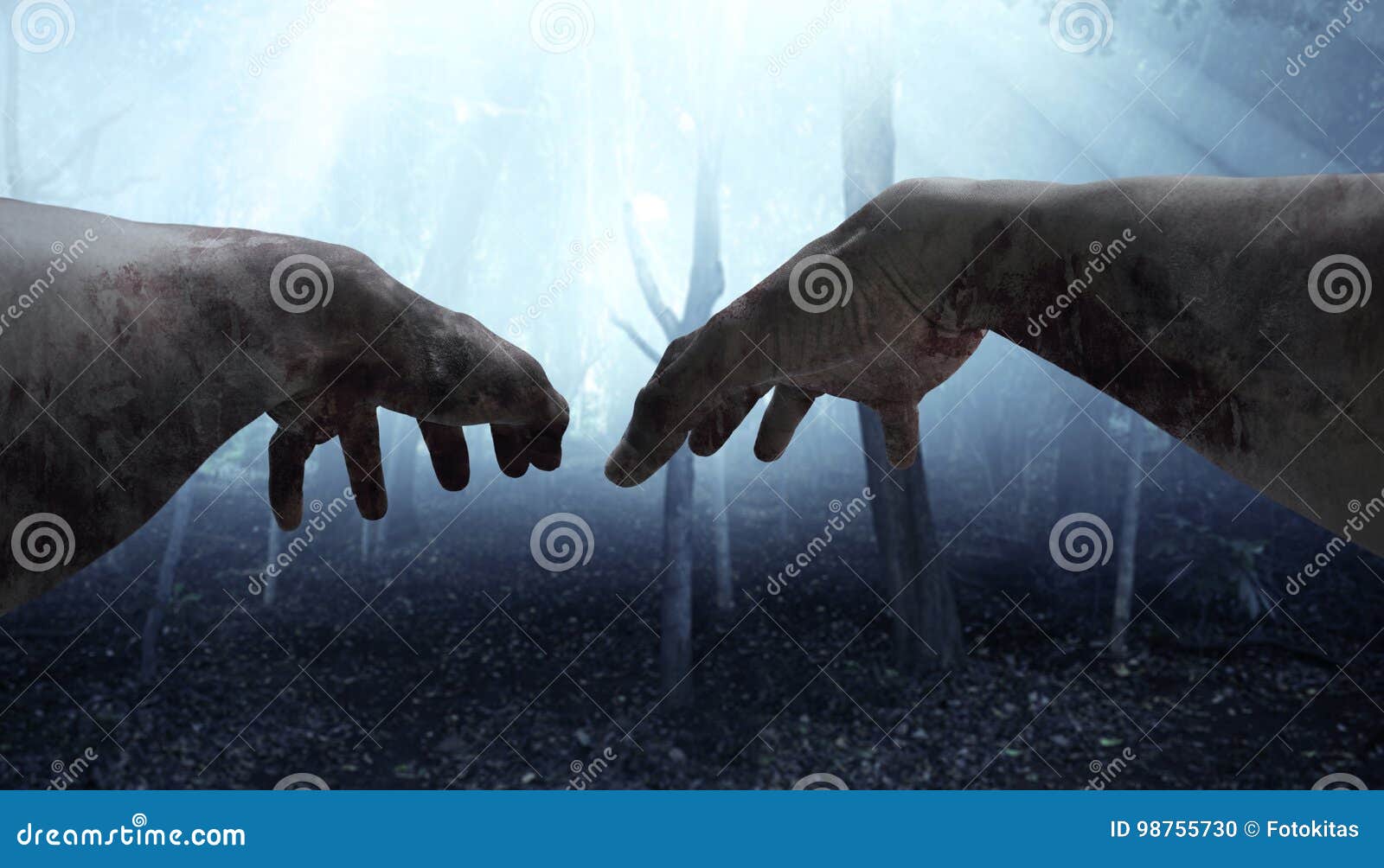 First Person View of Zombie Hands Stock Photo - Image of dead, devil ...