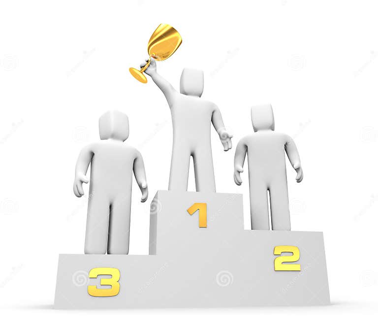 First place stock illustration. Illustration of action - 4274782