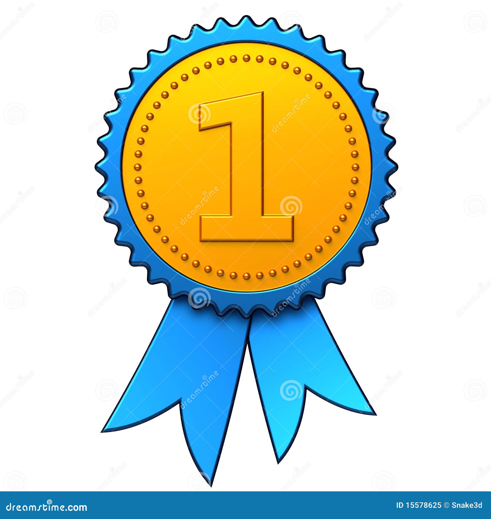 First Place Award Ribbon (Hi-Res) Stock Illustration - Illustration of ...