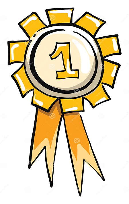 First Place Badge, Illustration, Vector Stock Vector - Illustration of ...