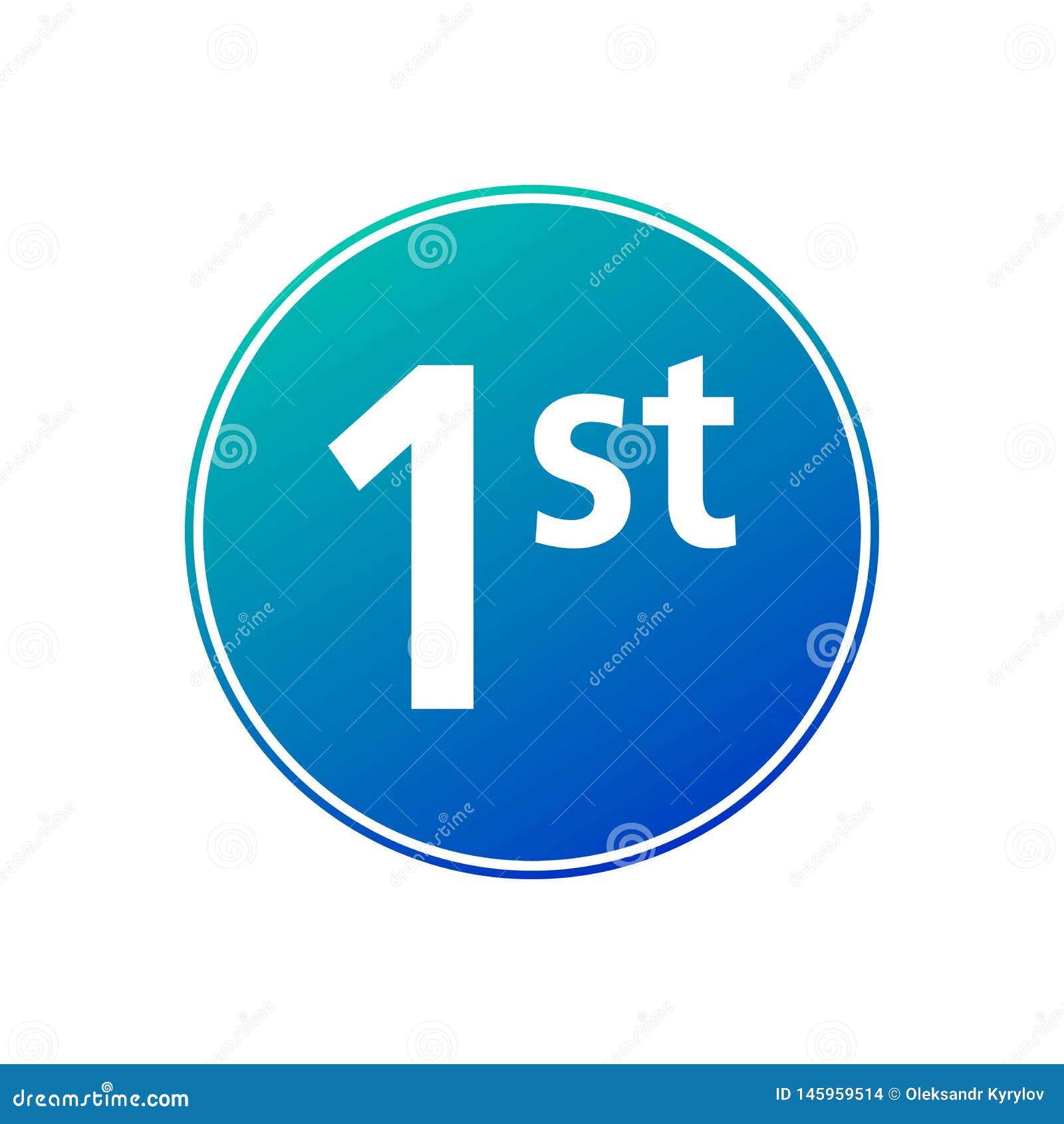 First Place in Circle. Business Abstract Circle Logo. Vector ...