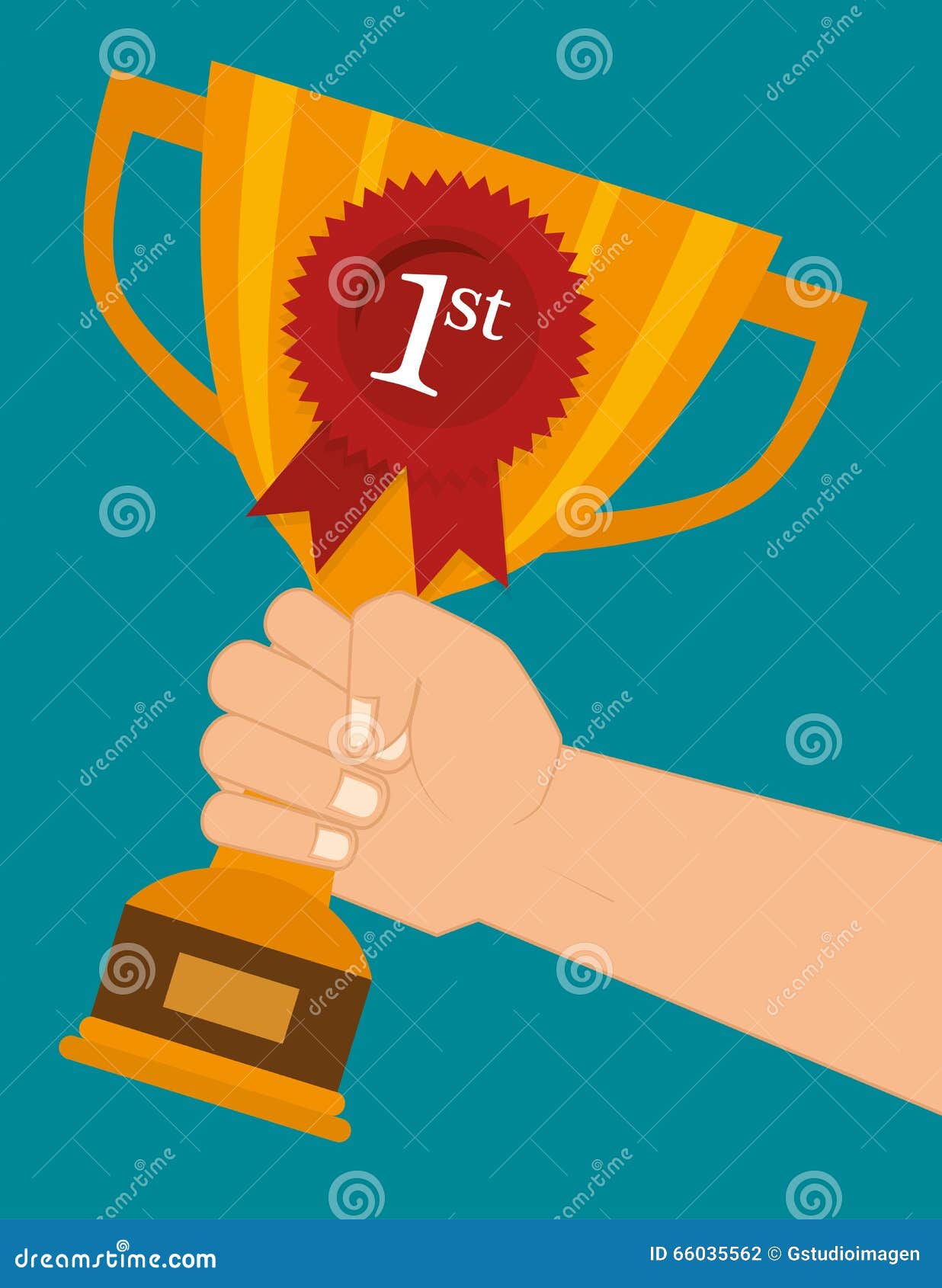 First place cup stock vector. Illustration of ceremony - 66035562
