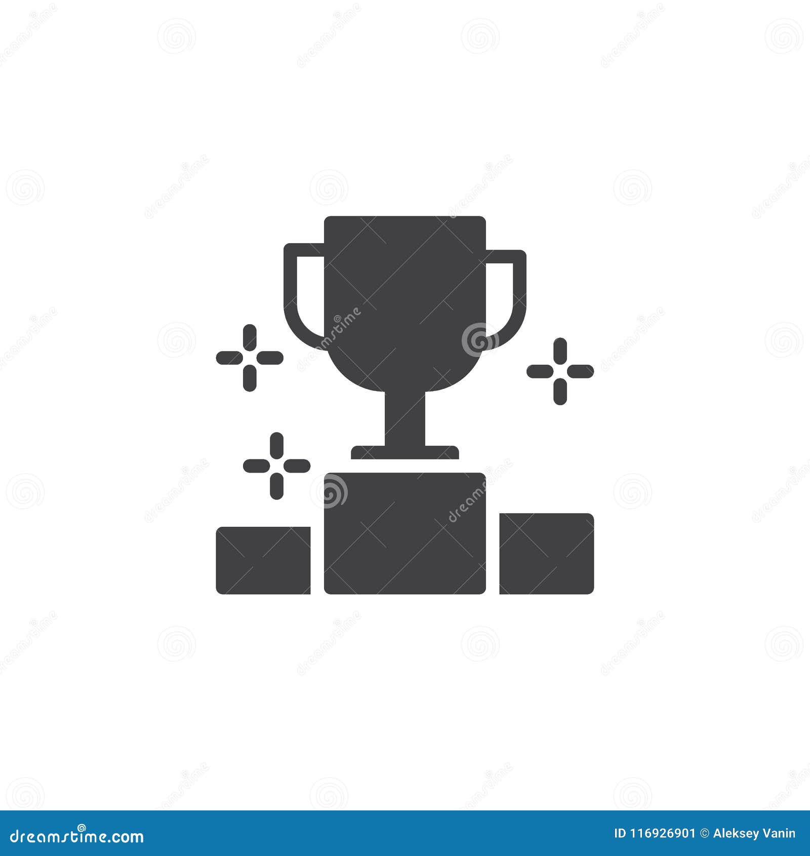 First Place Cup Vector Icon Stock Vector - Illustration of award, glyph ...