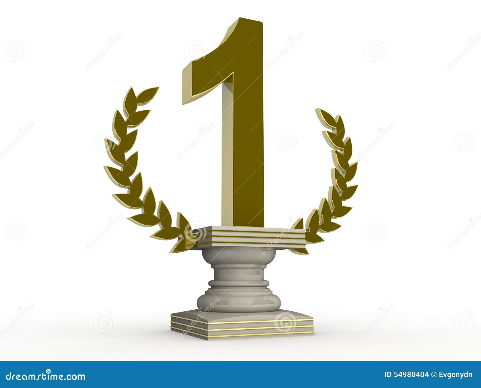 1st Place Gold Medal Award With Ribbon. Winner Line Thin Icon. First ...