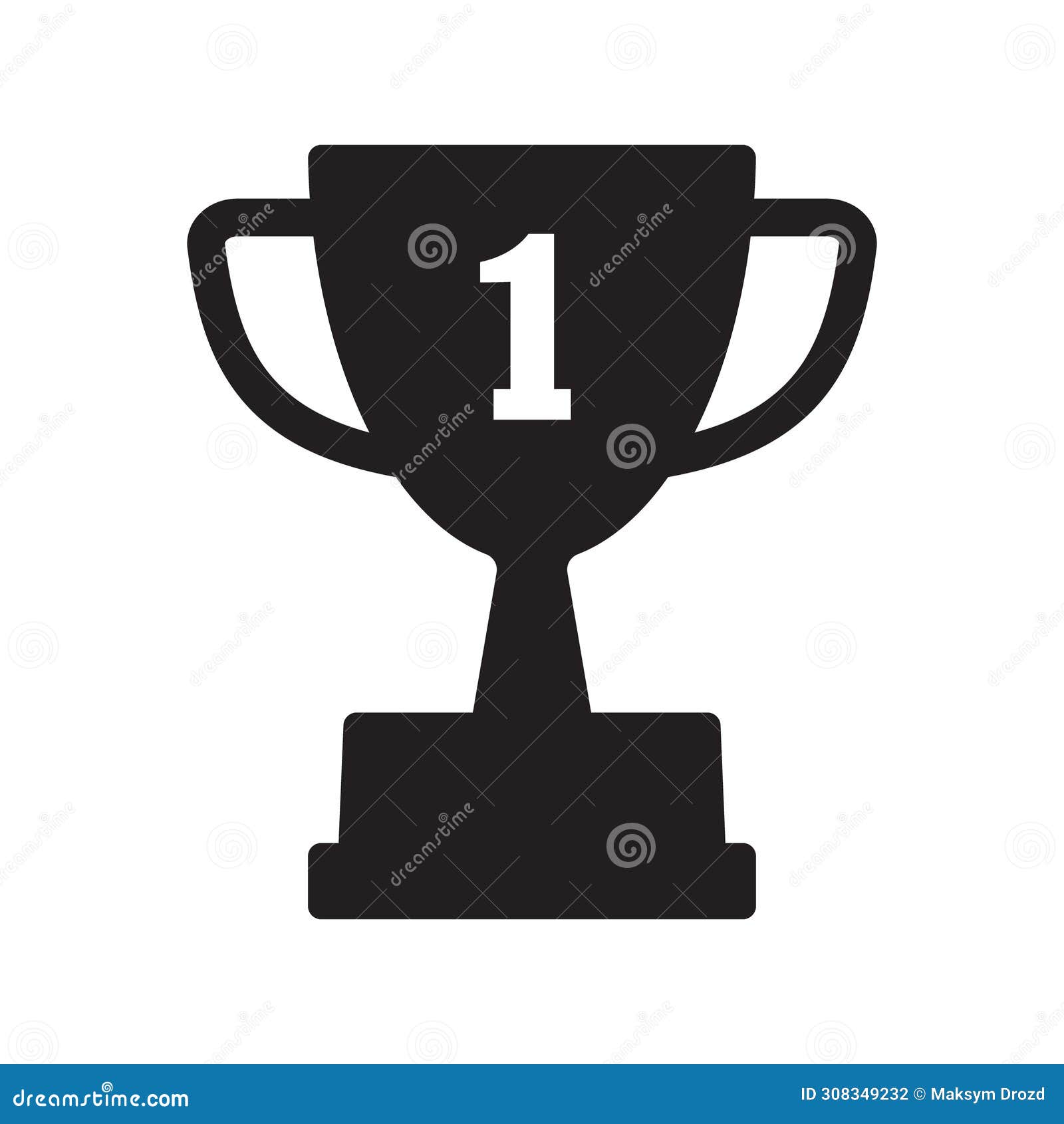 First Place Icon. Trophy Cup, Winner Cup, Victory Cup Icon. Stock ...