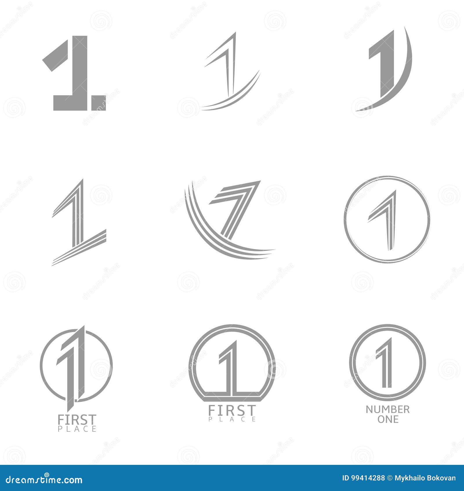 First place labels stock vector. Illustration of business - 99414288