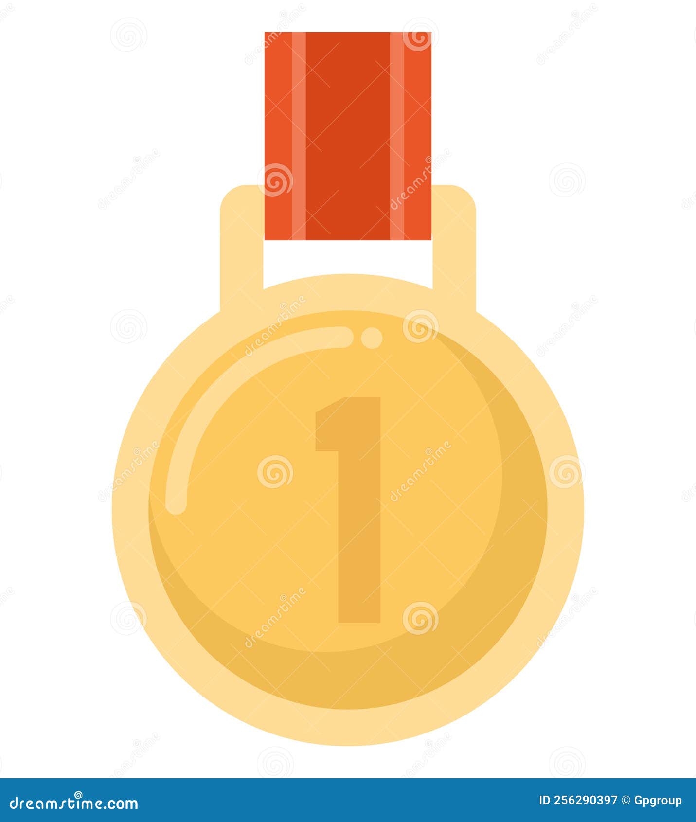 First place medal stock vector. Illustration of tournament - 256290397