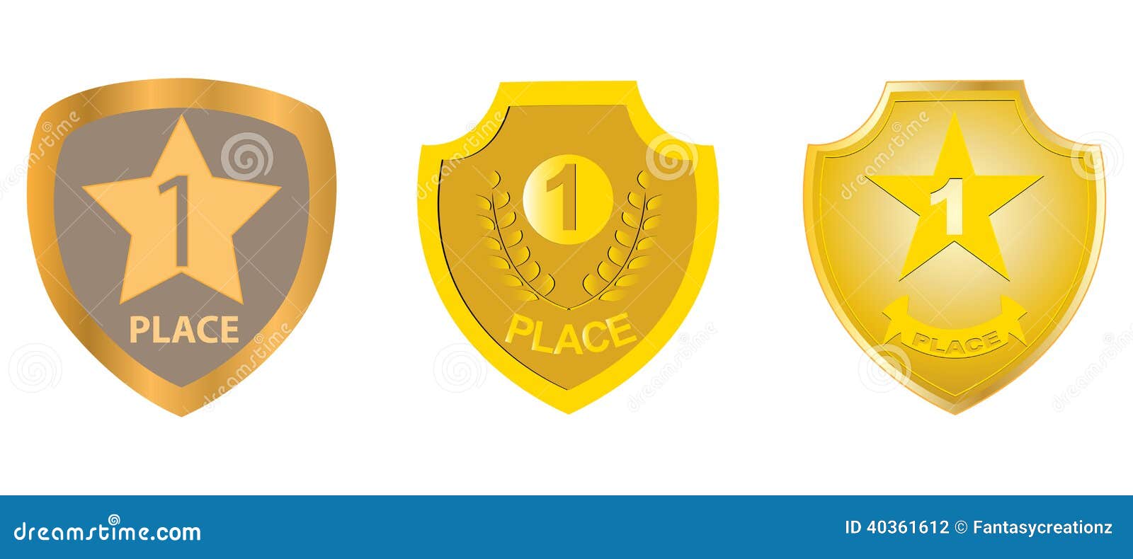 First Place stock vector. Illustration of achievement - 40361612