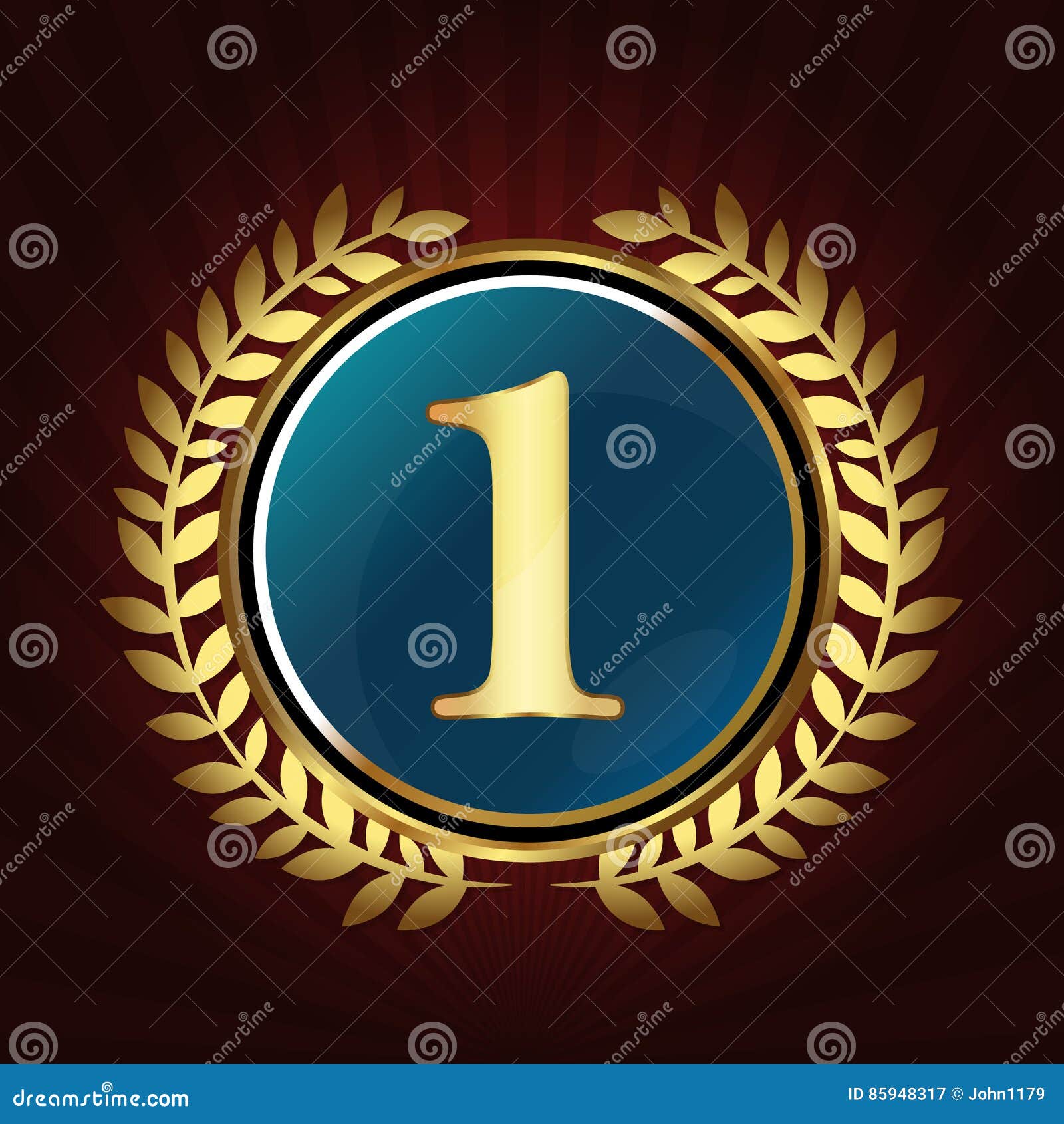 First place sign stock vector. Illustration of gold, award - 85948317