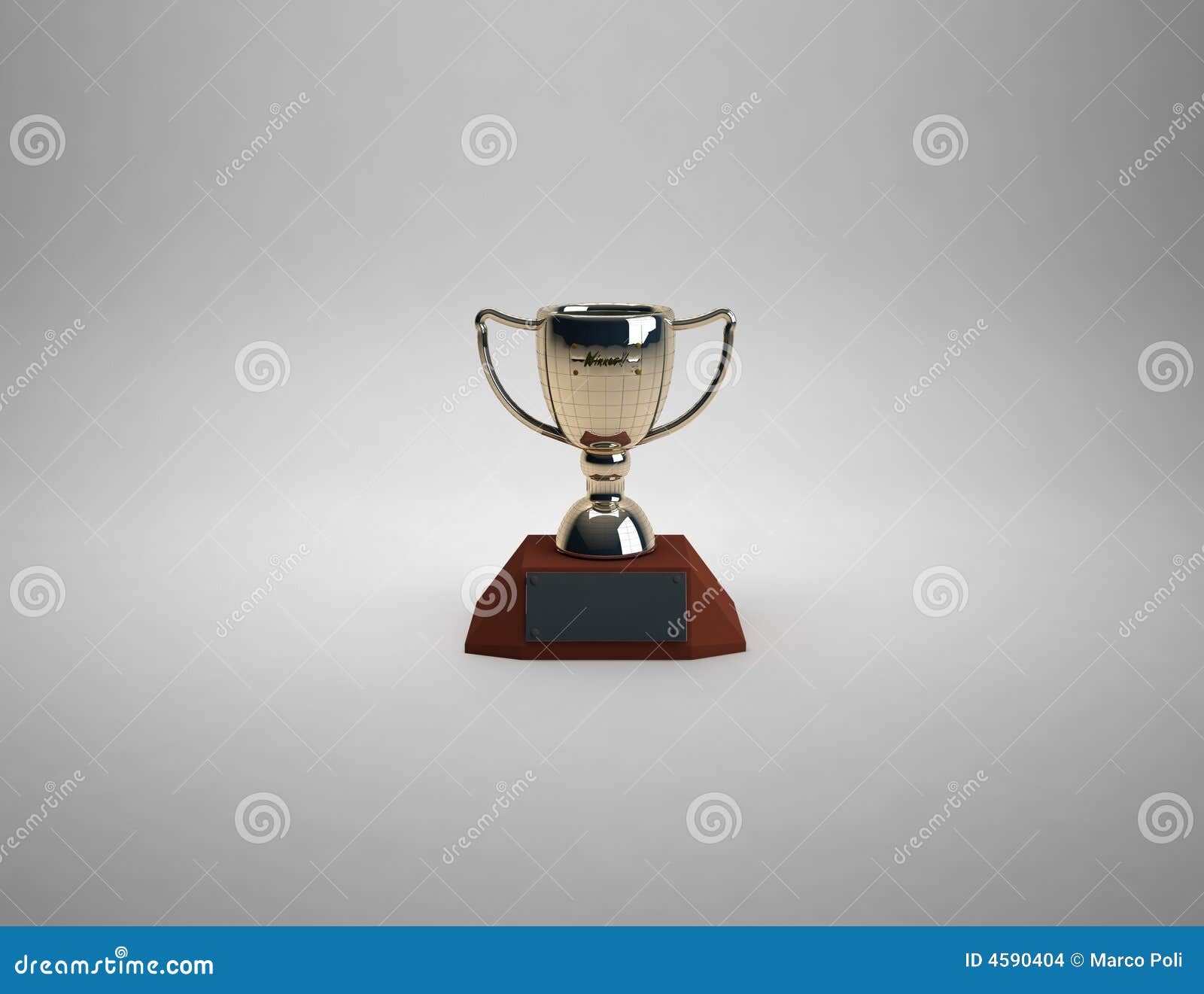 First Place Trophy stock illustration. Illustration of furniture - 4590404