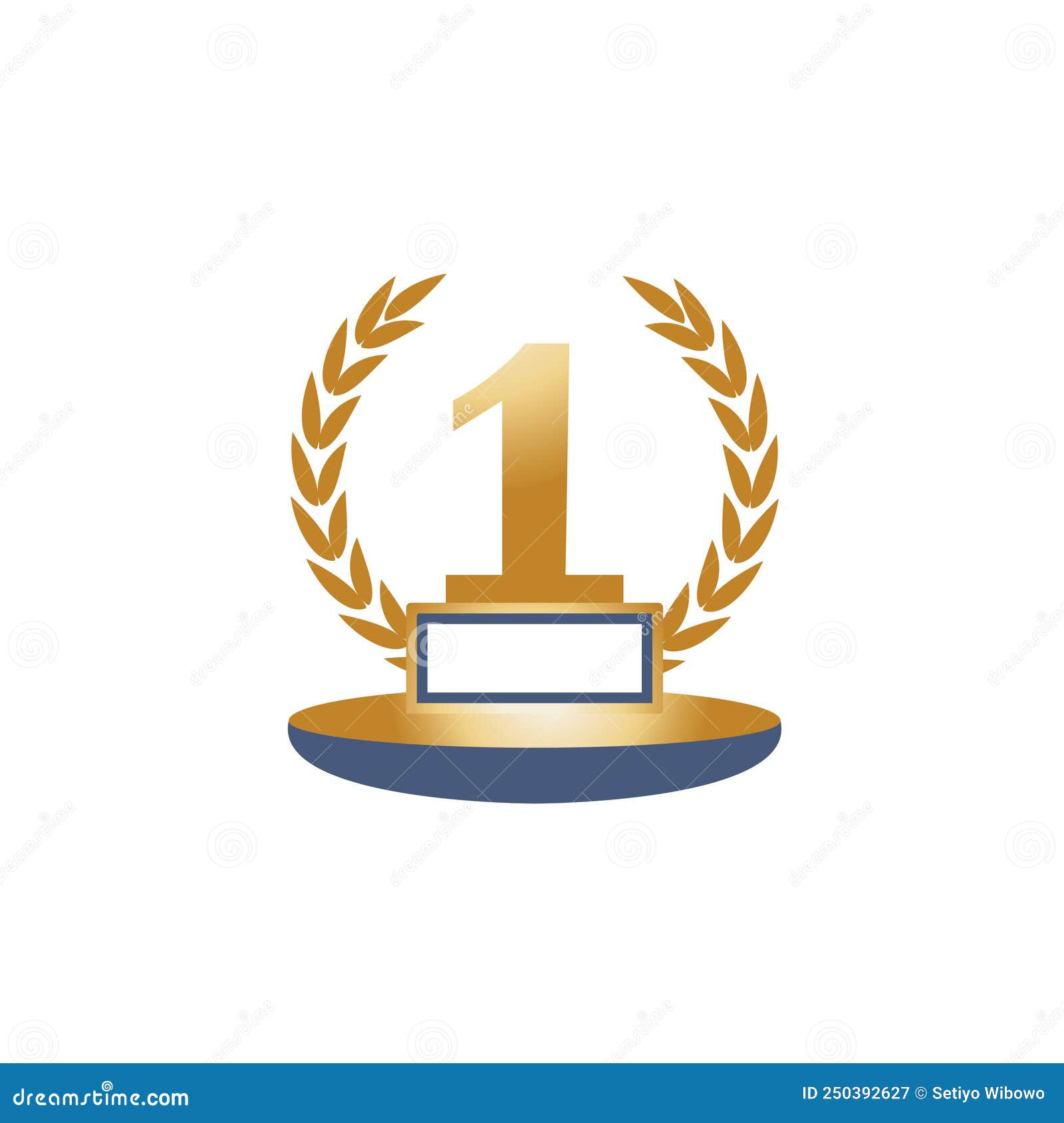 First Place Trophy Cup Vector Icon Illustration Stock Vector ...