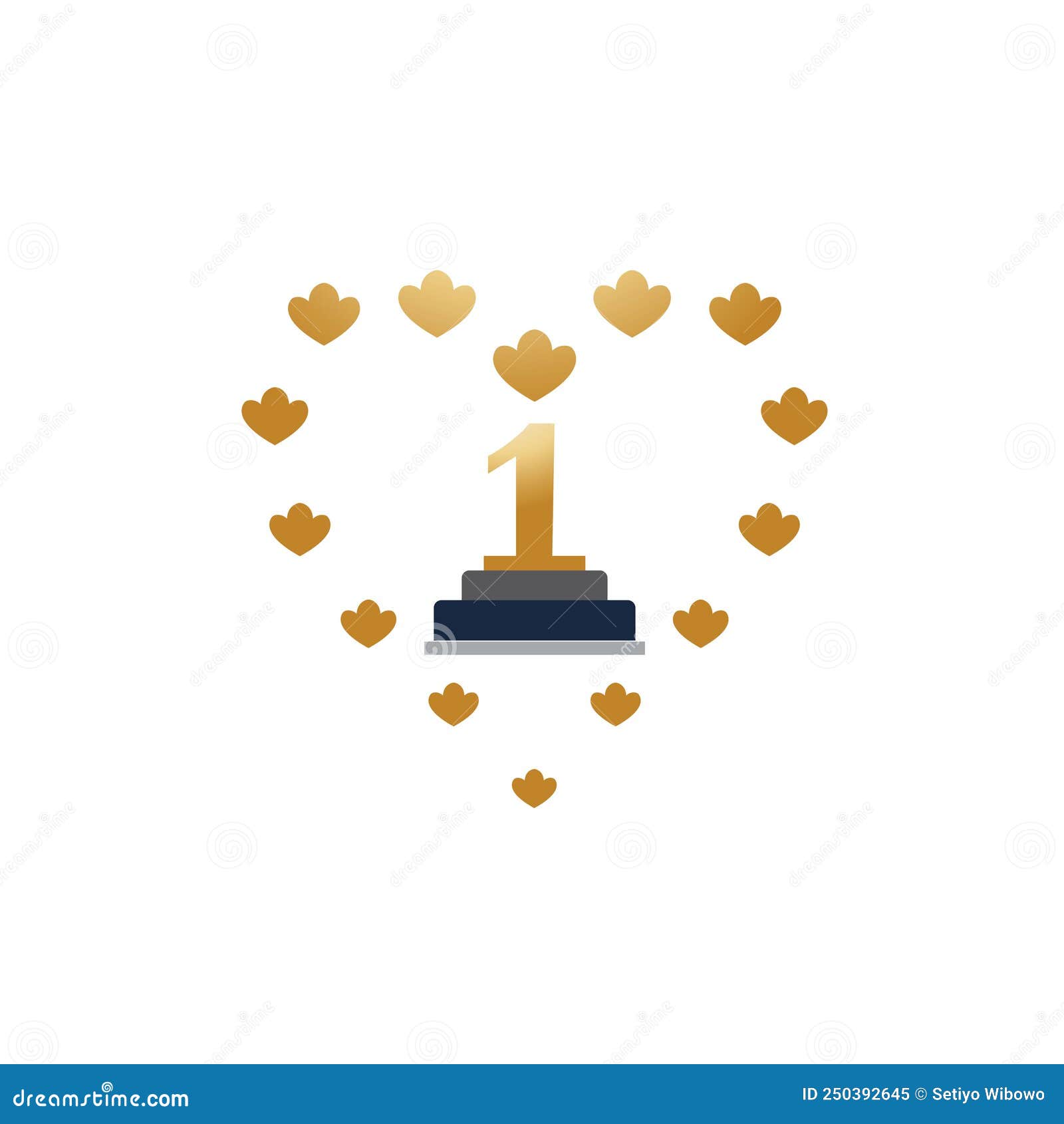 First Place Trophy Cup Vector Icon Illustration Stock Vector ...