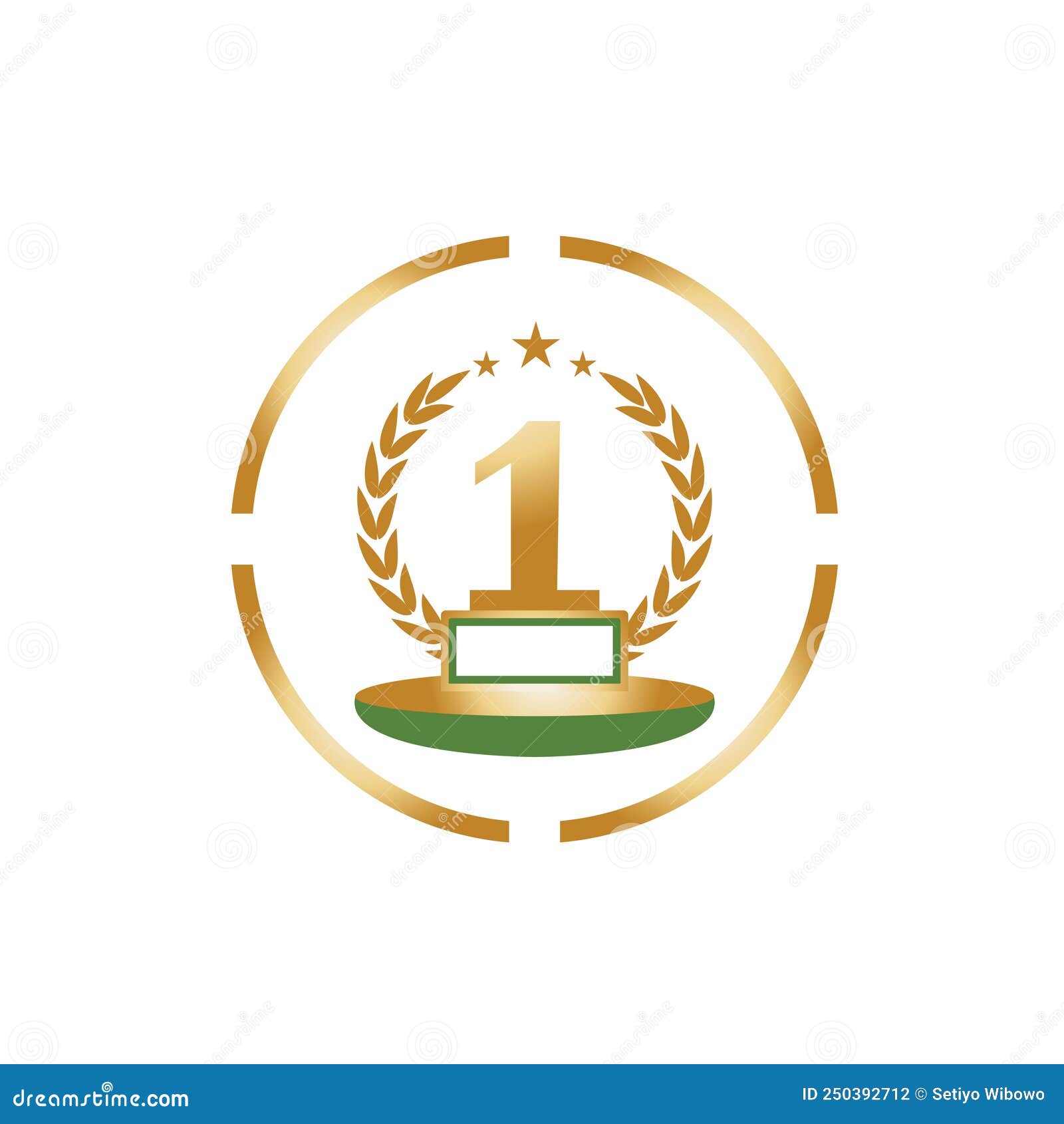 First Place Trophy Cup Vector Icon Illustration Stock Vector ...