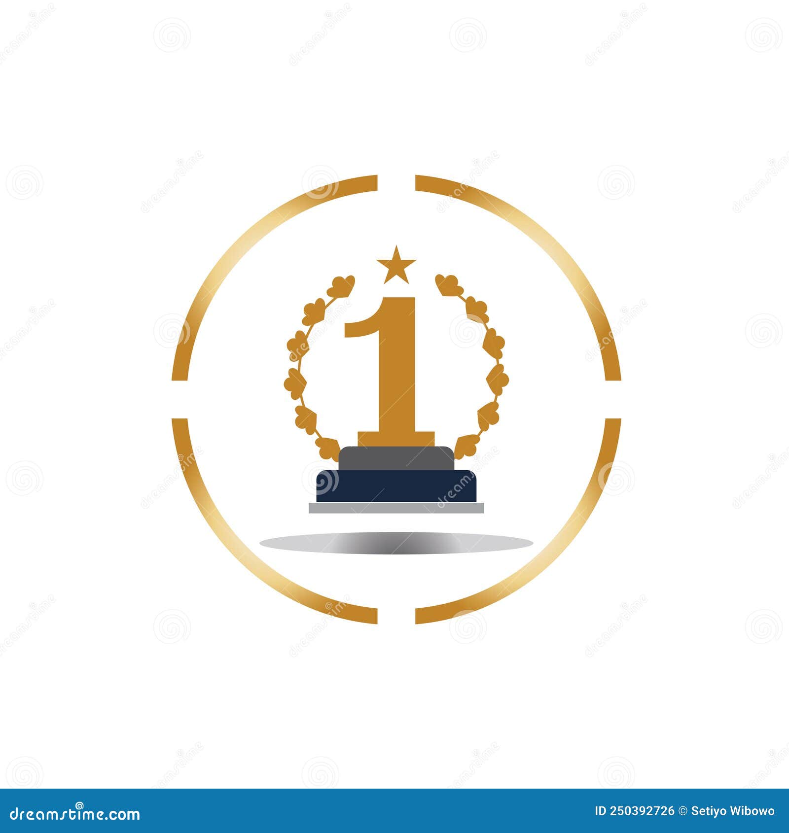 First Place Trophy Cup Vector Icon Illustration Stock Vector ...