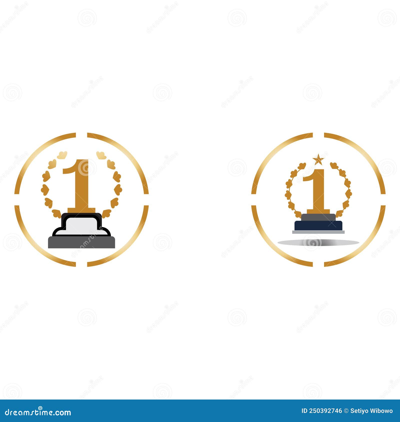 First Place Trophy Cup Vector Icon Illustration Stock Vector ...