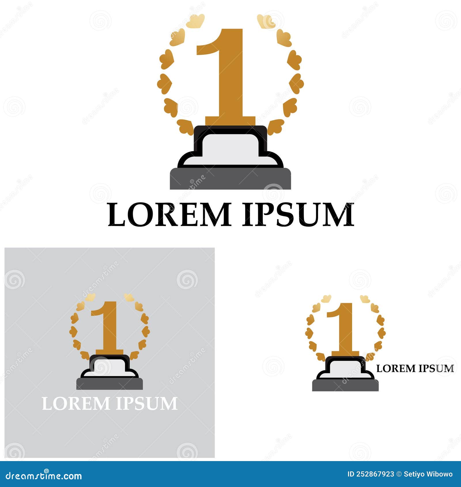 First Place Trophy Cup Vector Icon Illustration Stock Vector ...