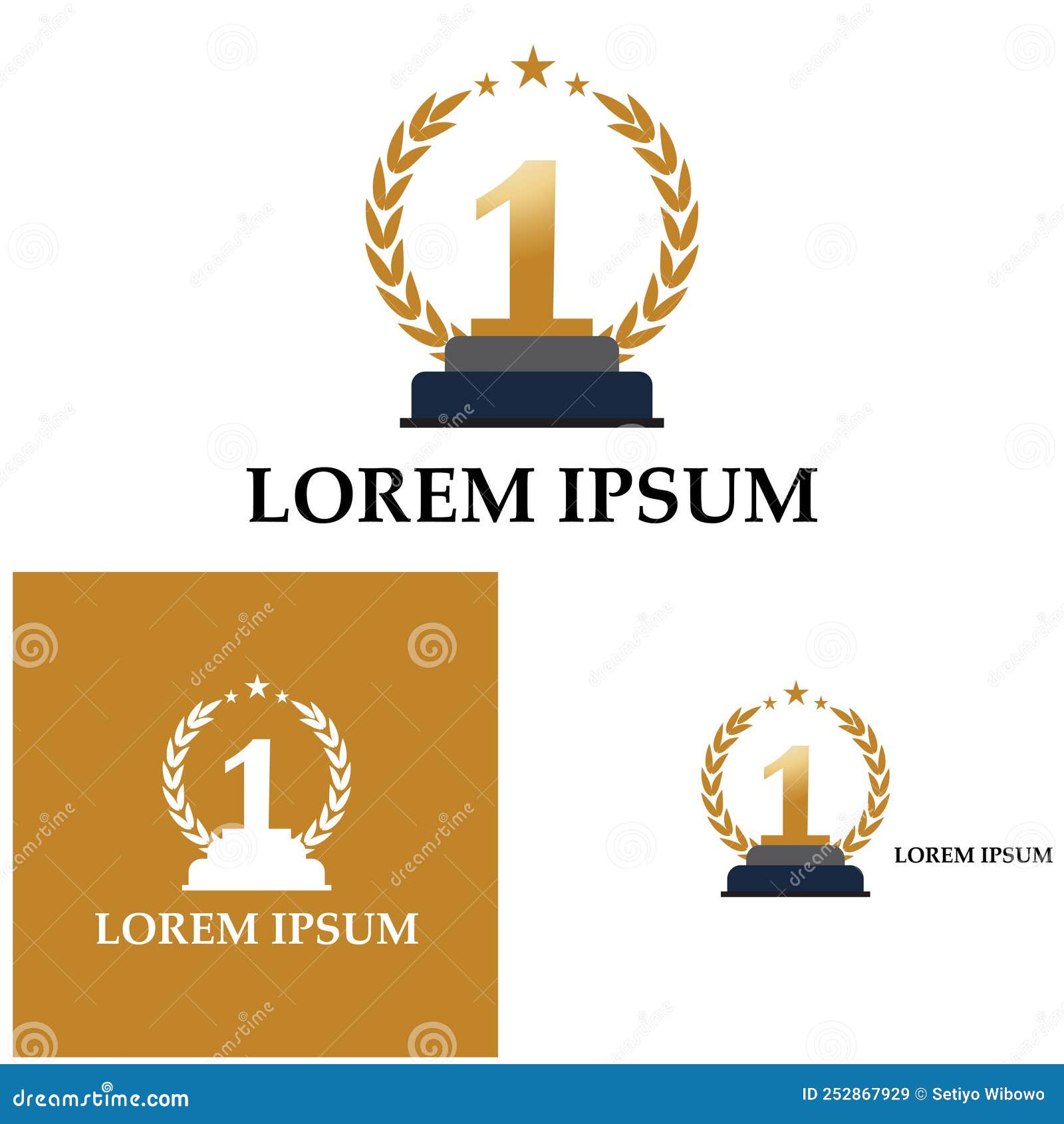 First Place Trophy Cup Vector Icon Illustration Stock Vector ...