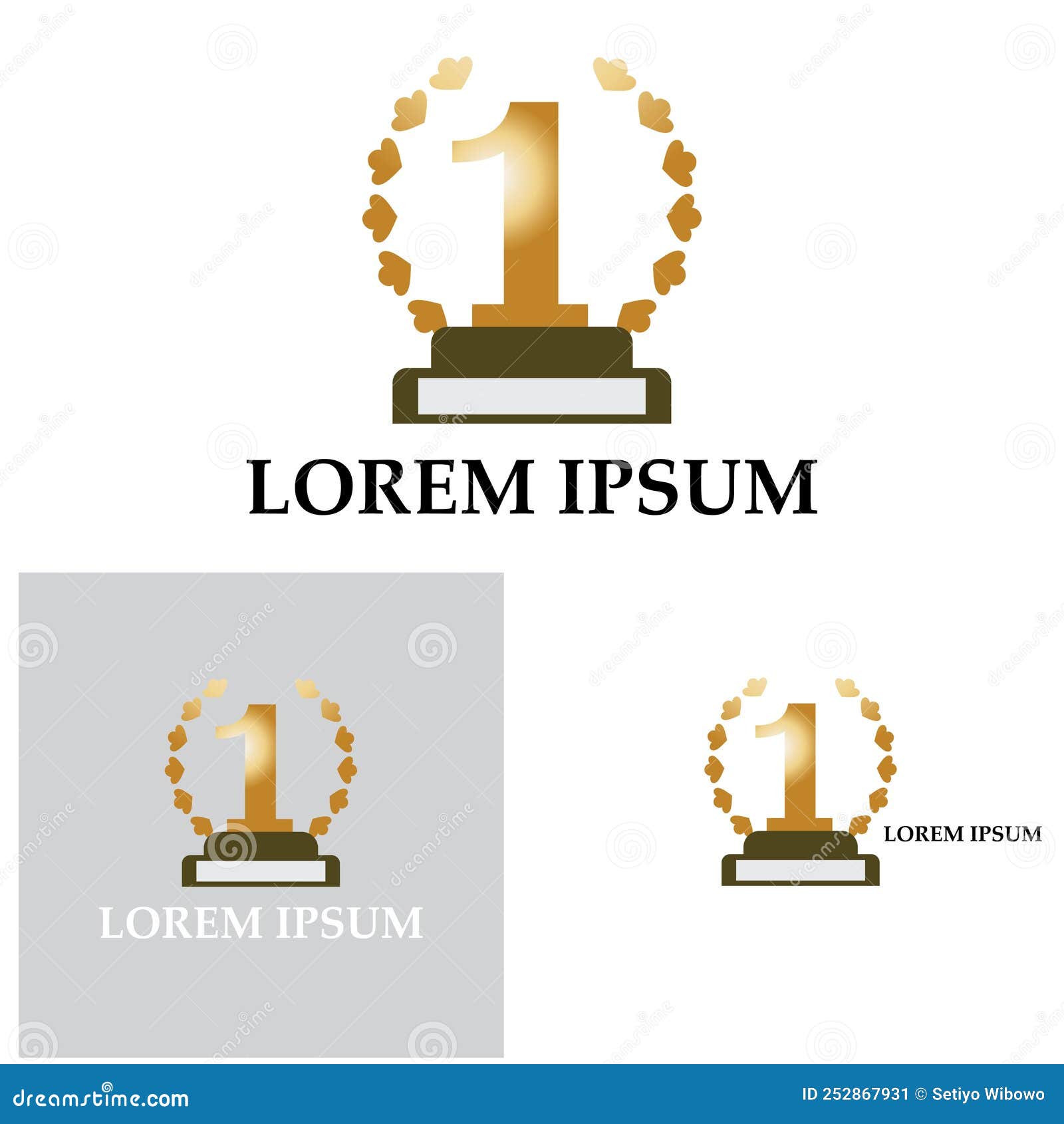 First Place Trophy Cup Vector Icon Illustration Stock Vector ...