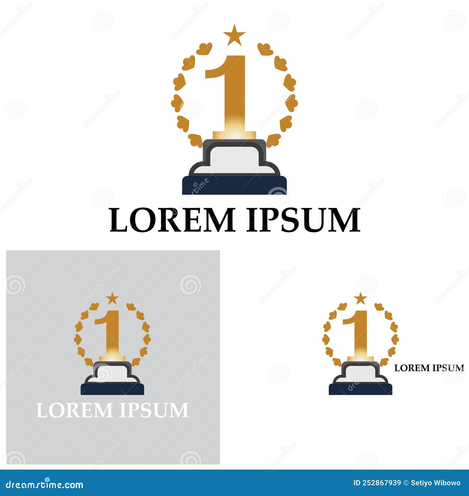 First Place Trophy Cup Vector Icon Illustration Stock Vector ...