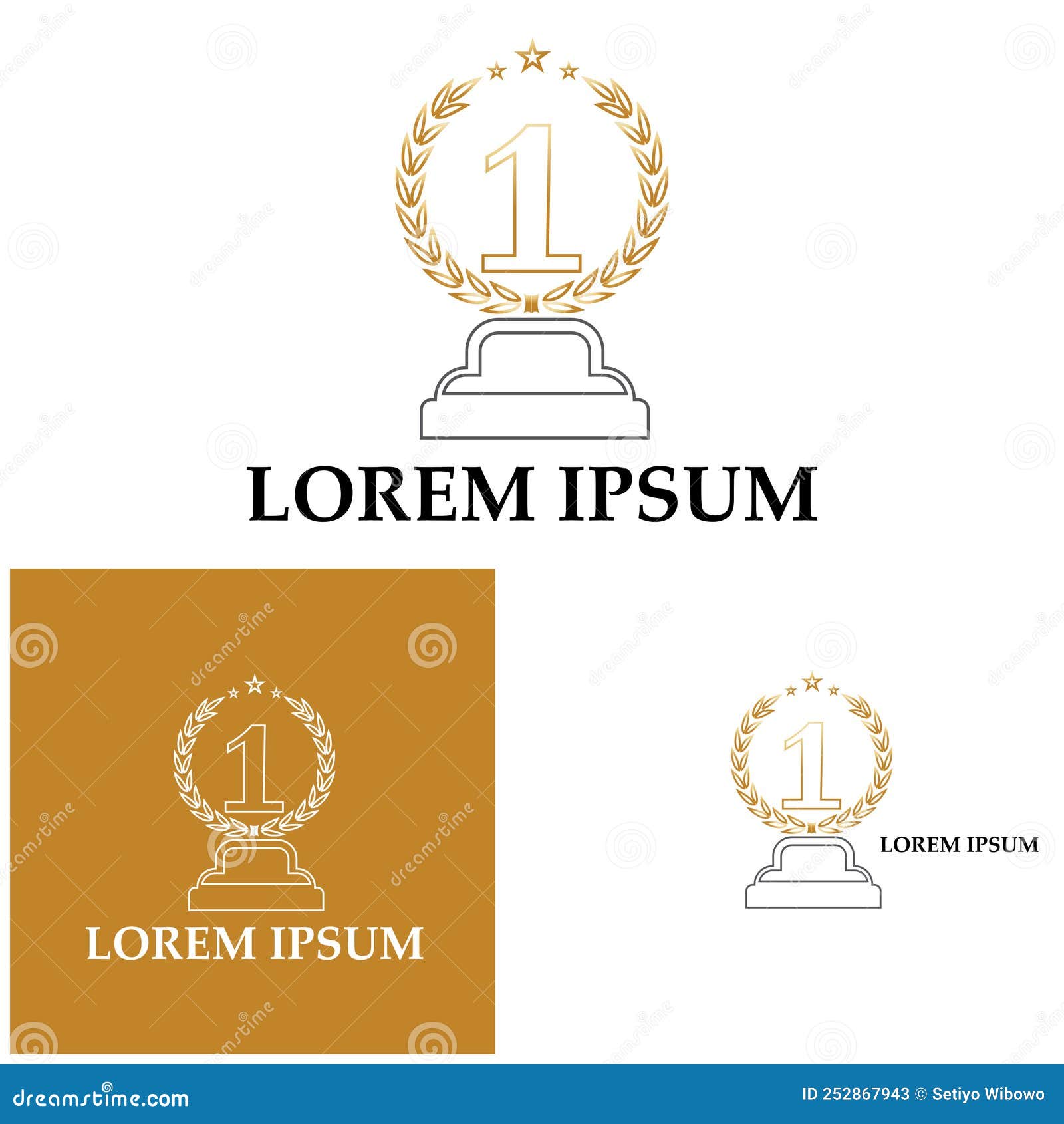 First Place Trophy Cup Vector Icon Illustration Stock Vector ...