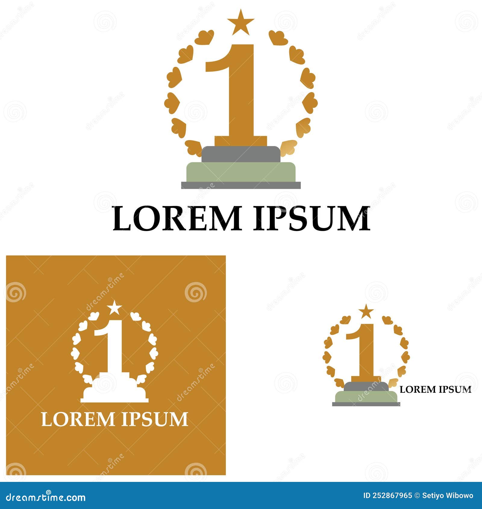 First Place Trophy Cup Vector Icon Illustration Stock Vector ...