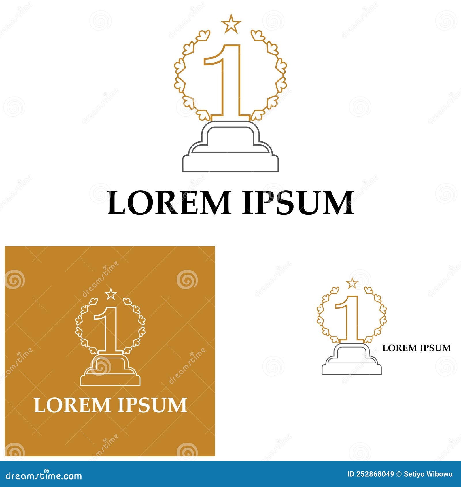 First Place Trophy Cup Vector Icon Illustration Stock Vector ...