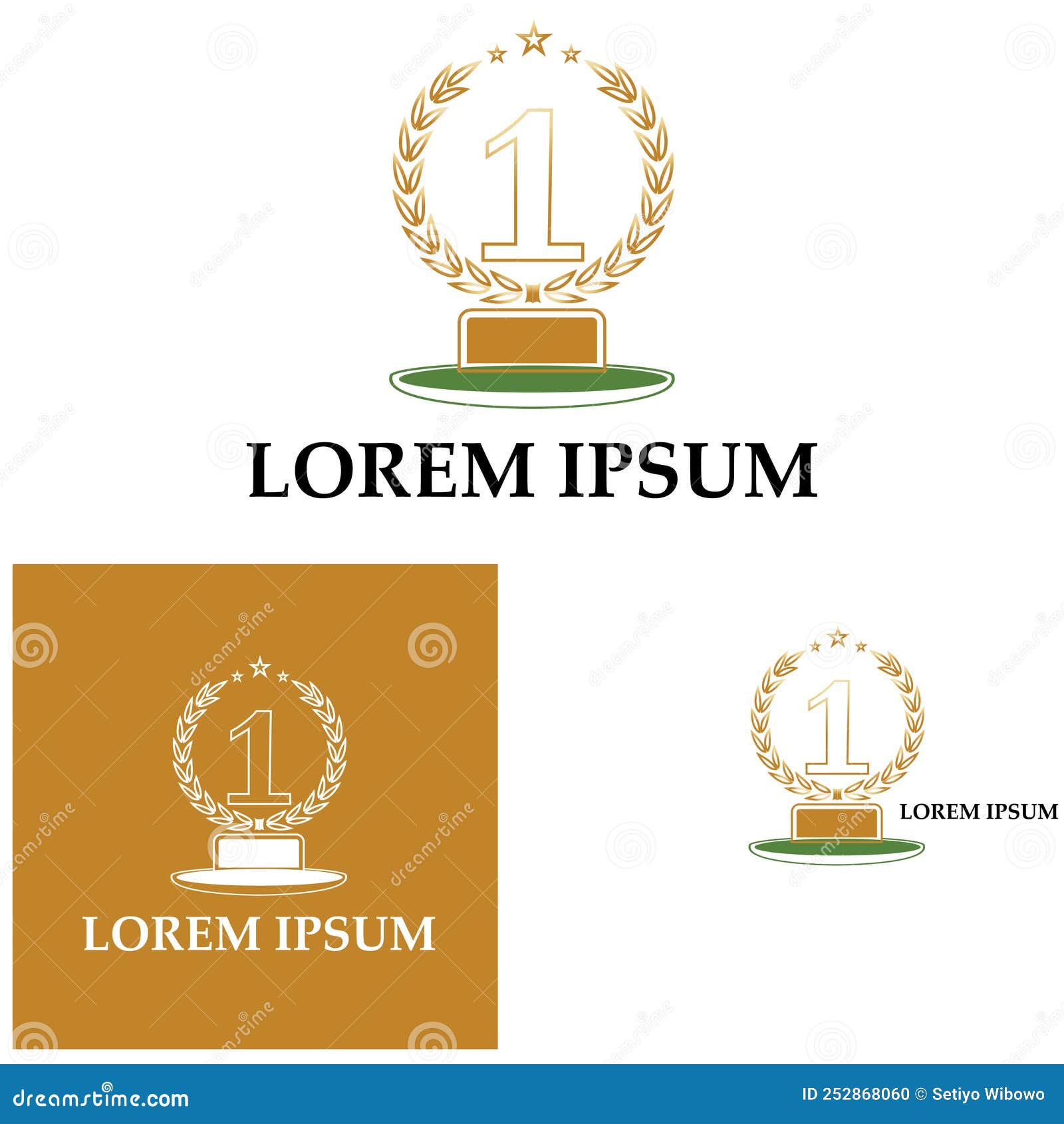 First Place Trophy Cup Vector Icon Illustration Stock Vector ...