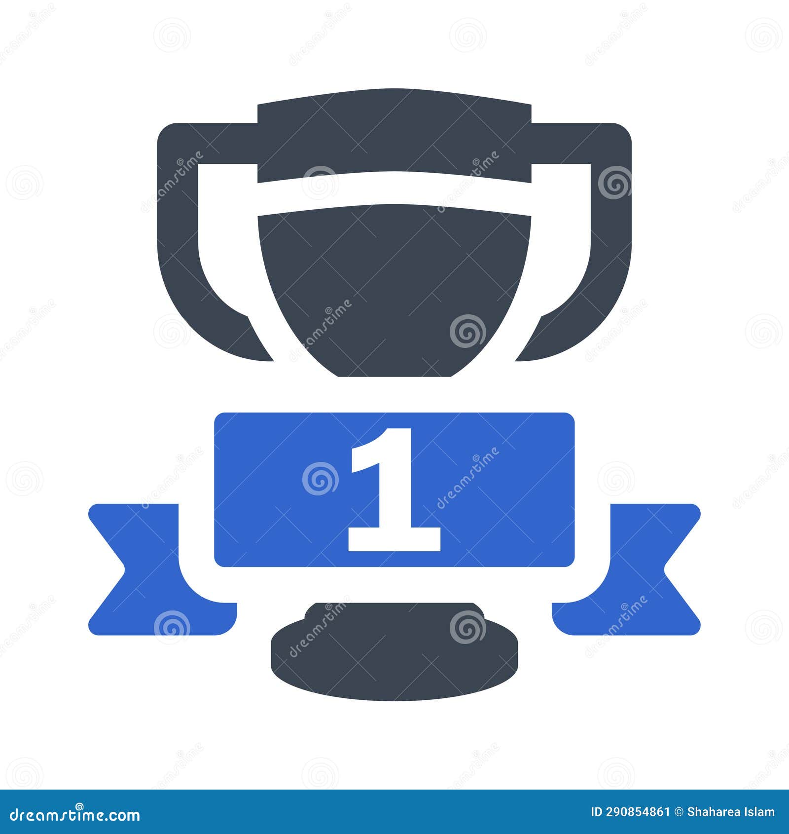 First place trophy Icon stock illustration. Illustration of icon ...