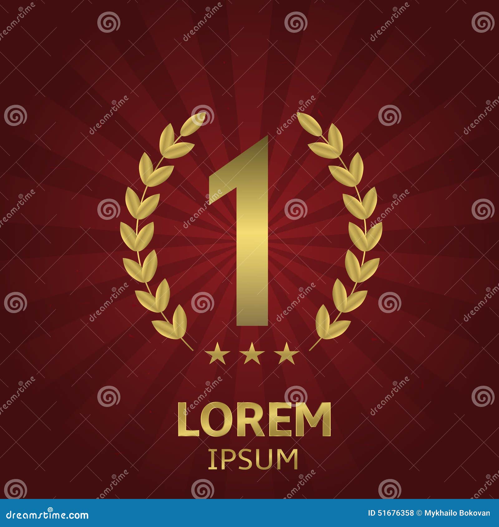 First place stock vector. Illustration of stamp, decorative - 51676358