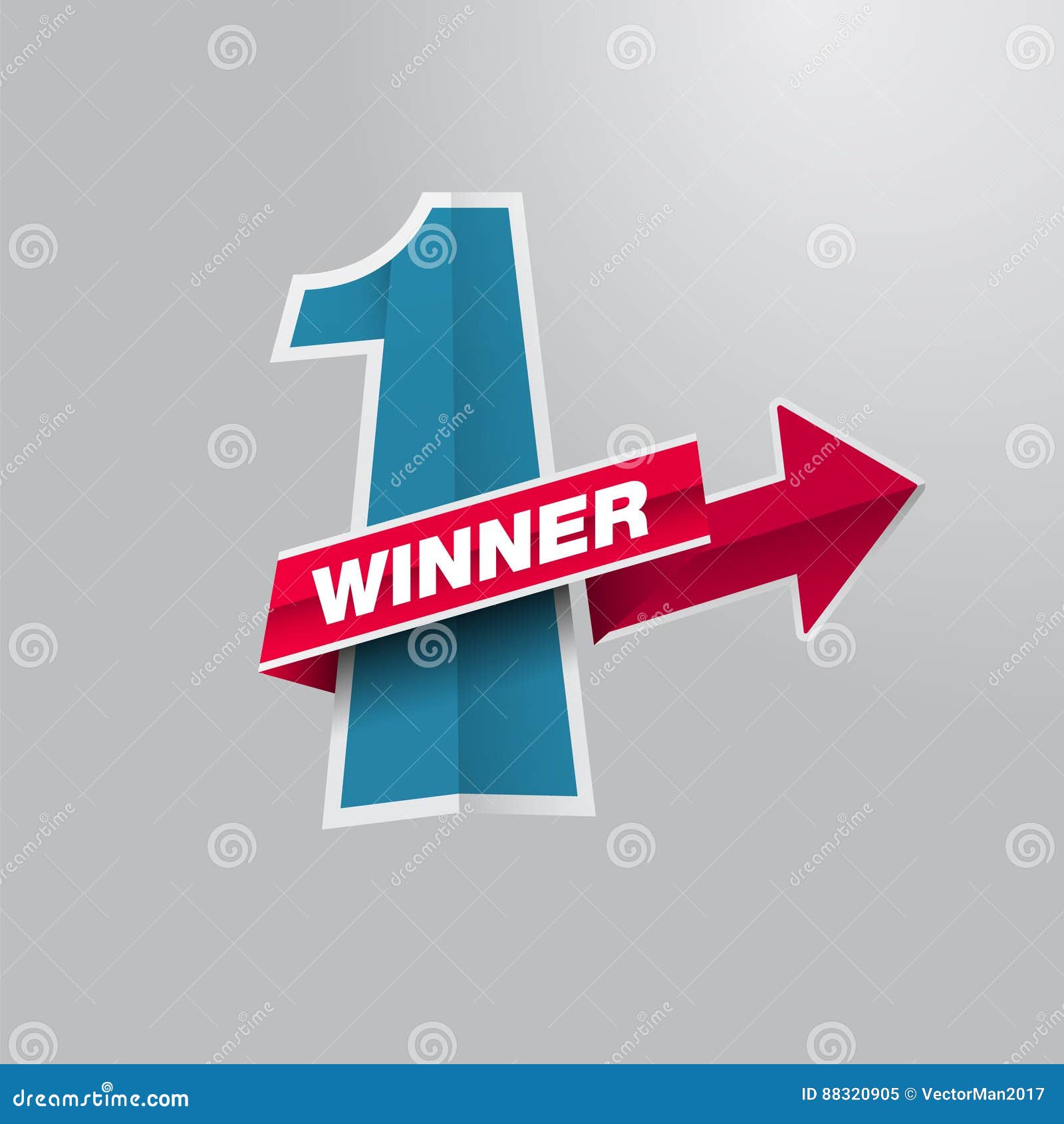 First place winner stock vector. Illustration of modern - 88320905