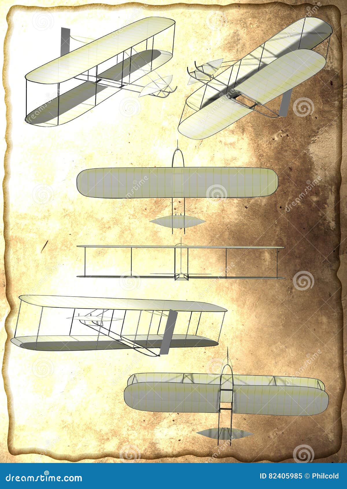 The first plane stock illustration. Illustration of efficient - 82405985