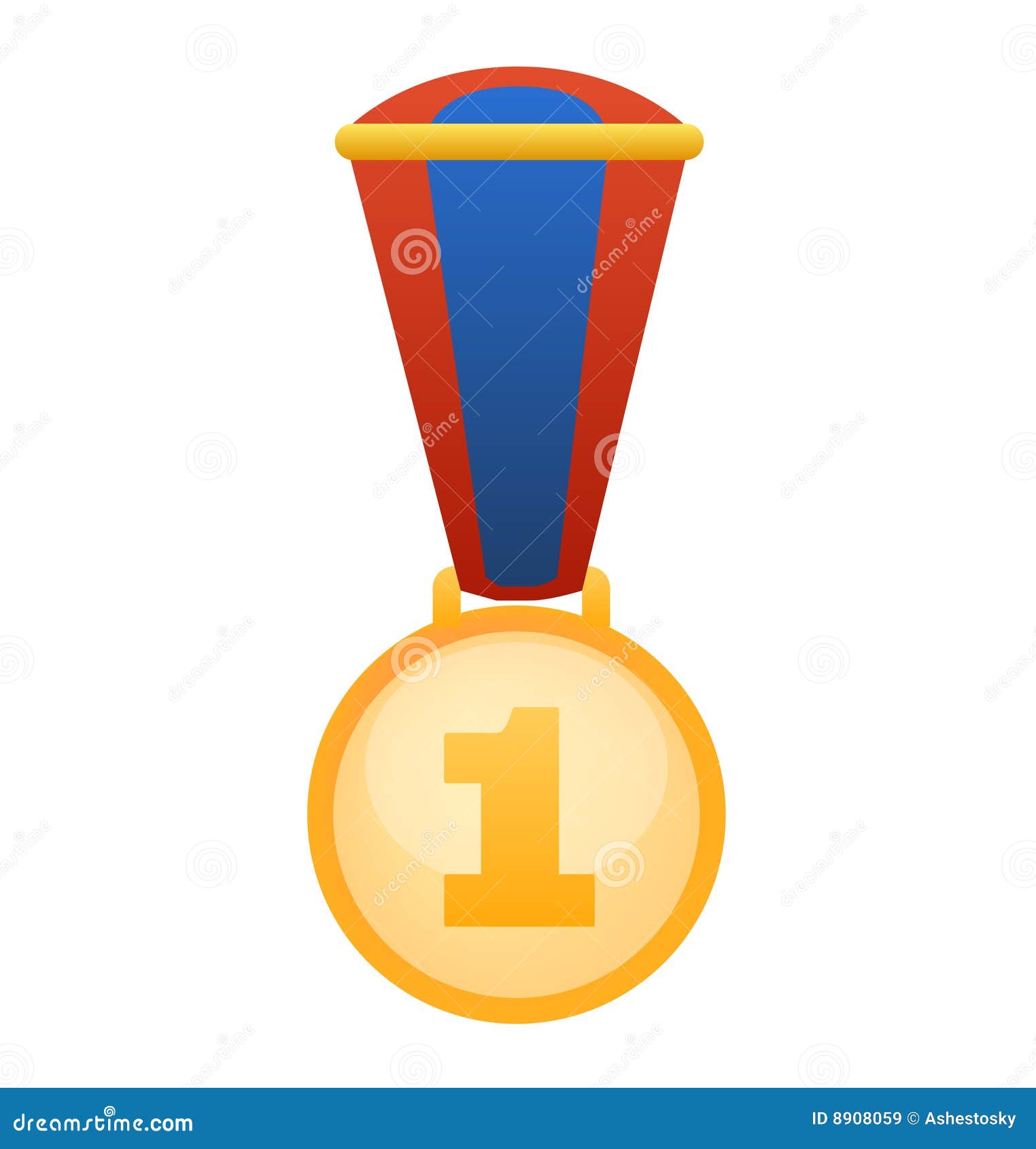 First Position Award Medal Vector Stock Vector - Illustration of gold ...