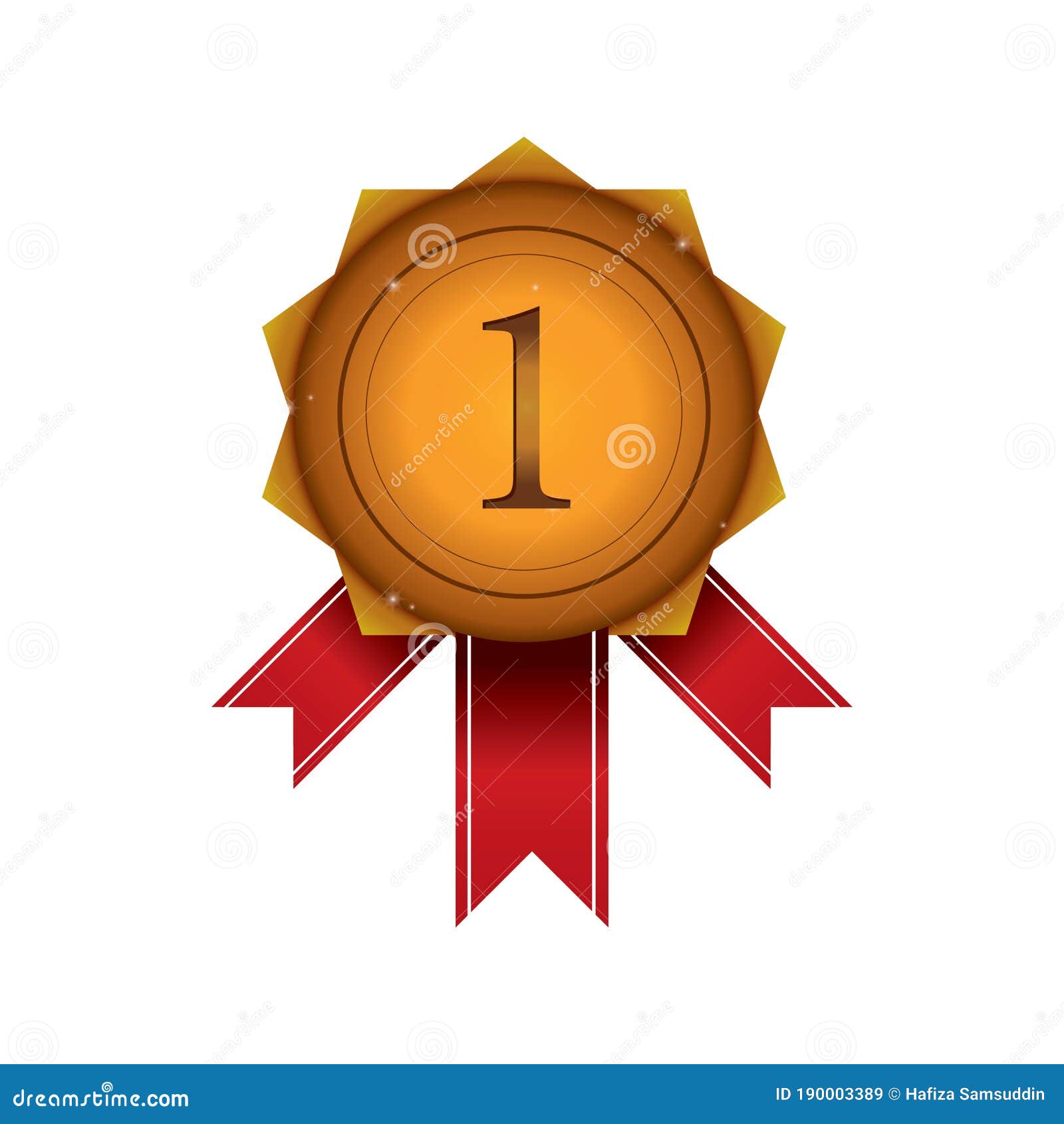 First Position Badge. Vector Illustration Decorative Design Stock ...