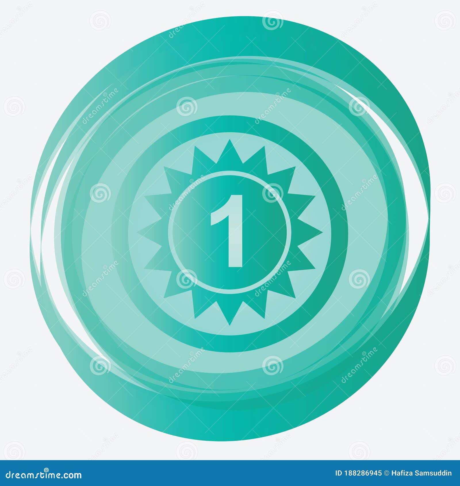 First Position Badge. Vector Illustration Decorative Design Stock ...