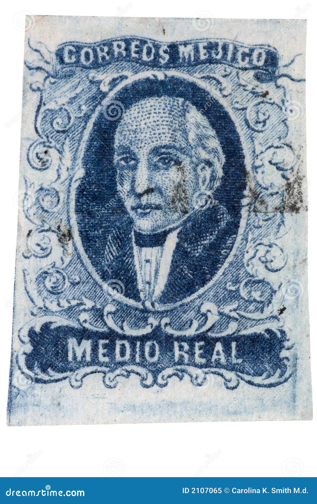 First Postage Stamp of Mexico - 1856 Miguel Hidalgo Editorial Image ...