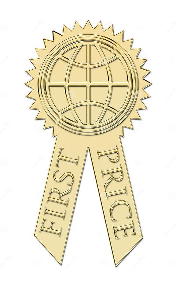 First price award stock illustration. Illustration of world - 22022004