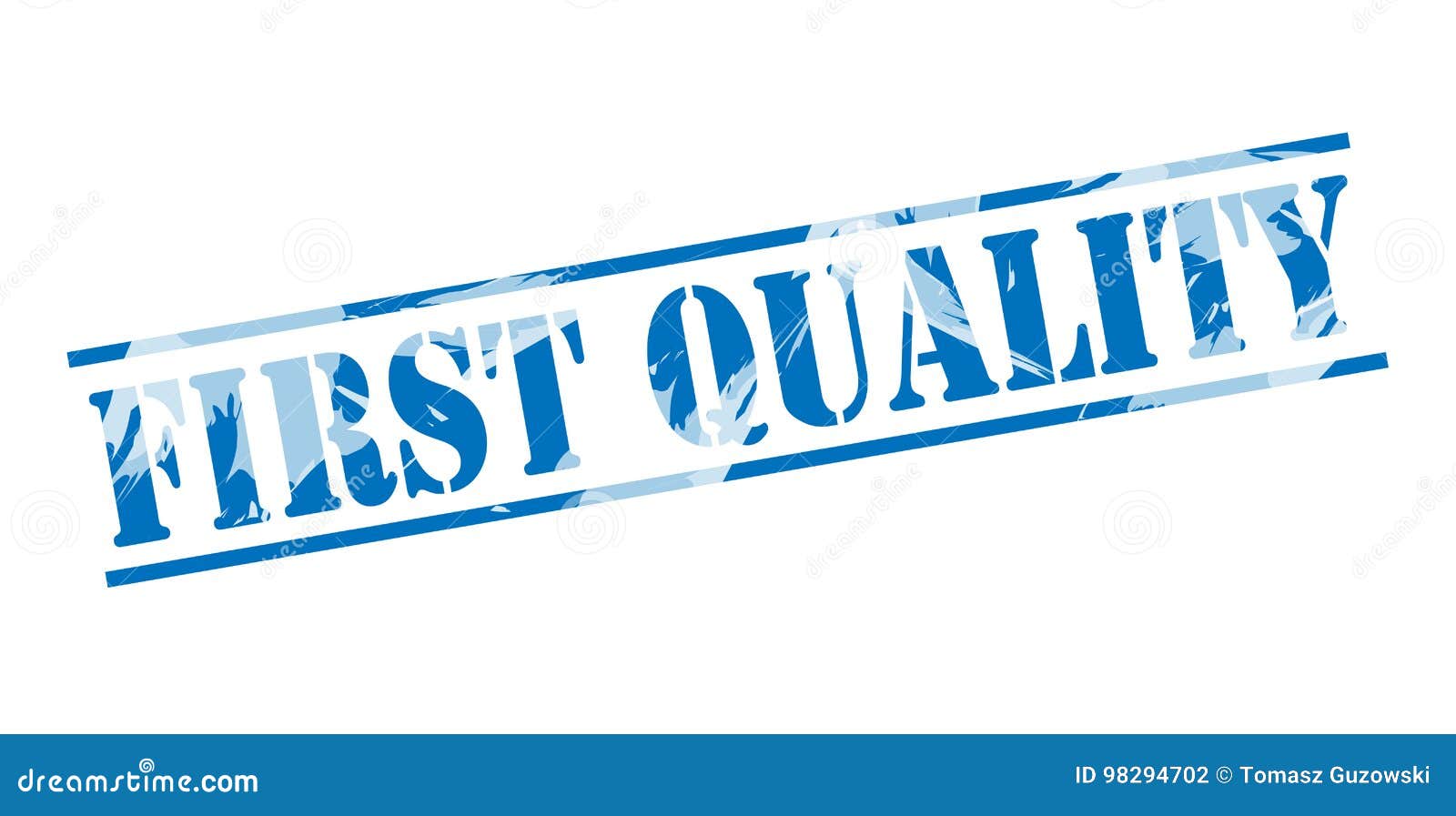 First quality blue stamp stock illustration. Illustration of symbol ...