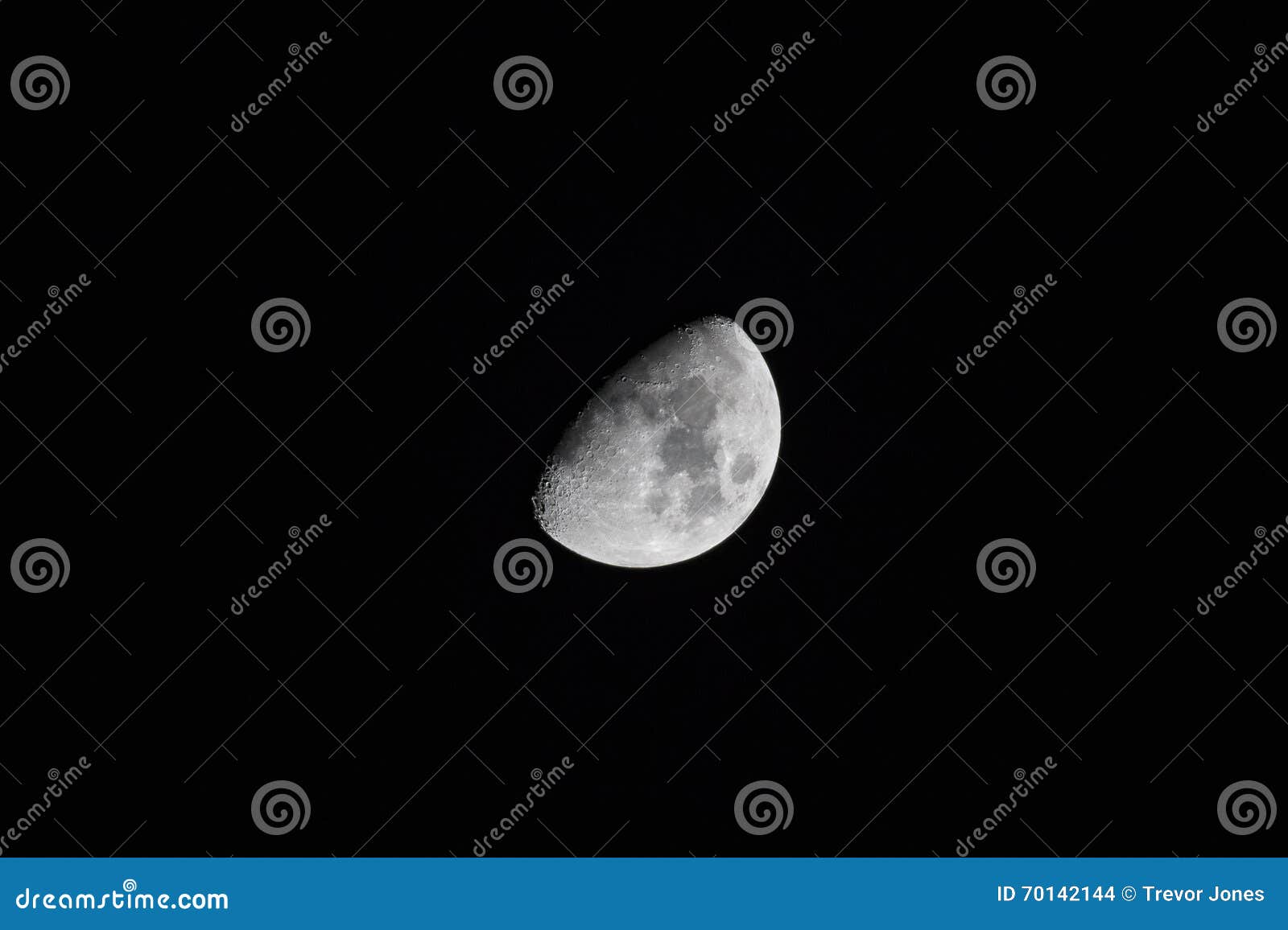 First Quarter Moon Phase stock photo. Image of dark, landscape - 70142144