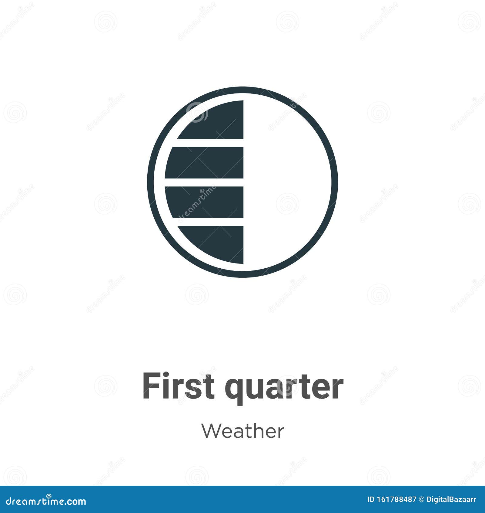 Quarter Vector Icon Isolated On Transparent Background, Linear Q ...