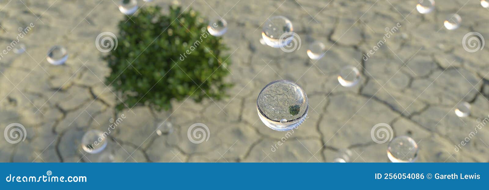 First Rainfall after a Drought 3d Render Stock Illustration ...