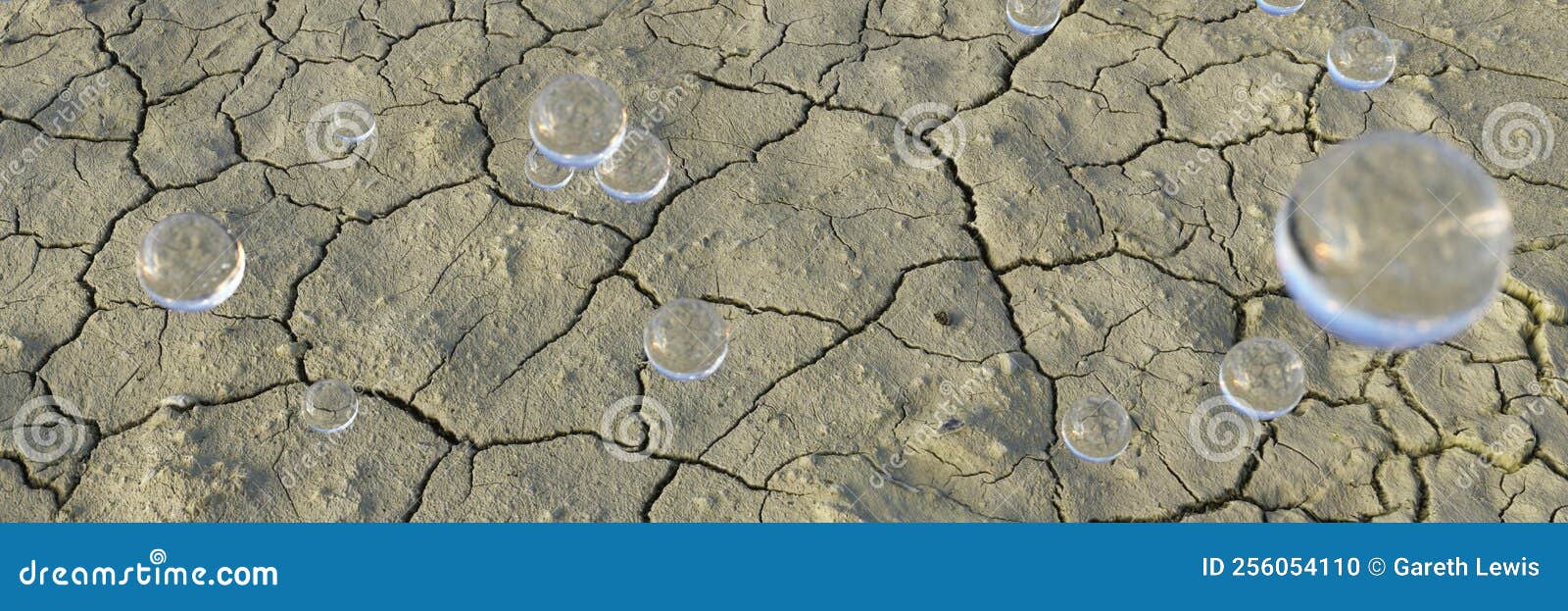 First Rainfall after a Drought 3d Render Stock Illustration ...