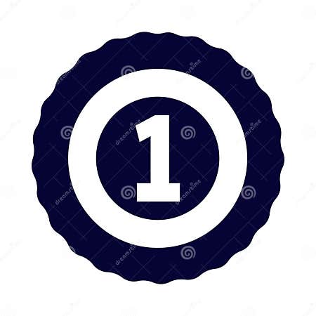 First, First Rank, Badge, Winner Badge, First Rank Badge Icon Stock ...
