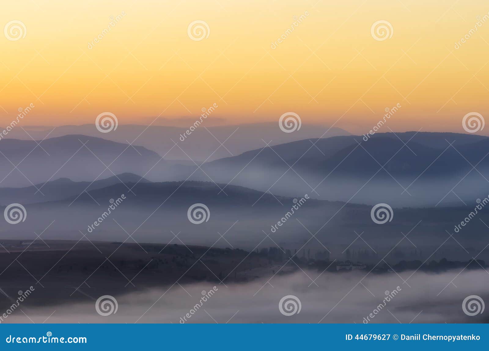 First Rays of the Rising Sun Over the Mountain Stock Image - Image of ...