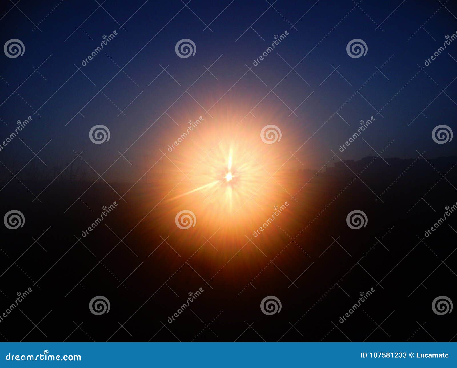 Explosion of light stock image. Image of explosion, morning - 107581233