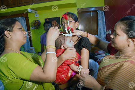 First Rice-eating Ceremony in India Editorial Photo - Image of asia ...
