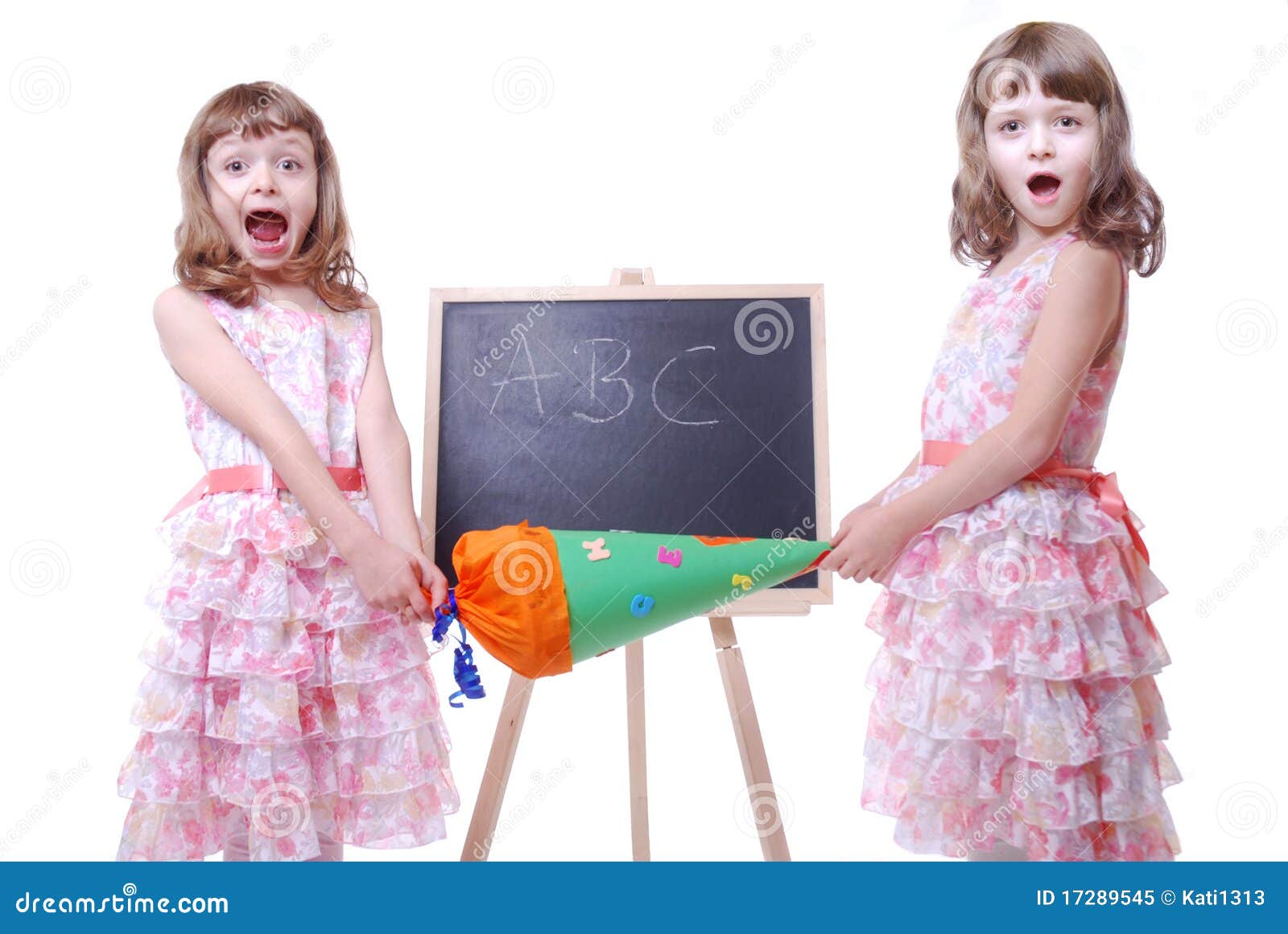 Twin Girls First Day School Stock Photos - Free & Royalty-Free Stock ...